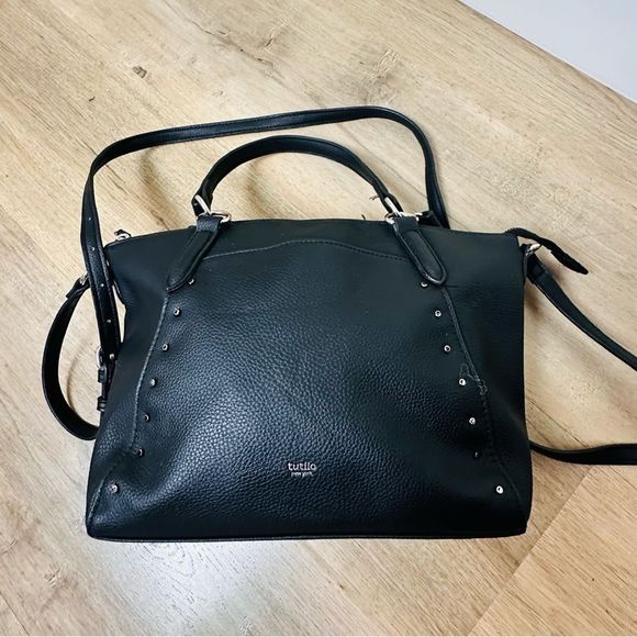 Tutilo New York | Bags | Euc Tutilo Newyork Black Studded Crossbody Bag ...